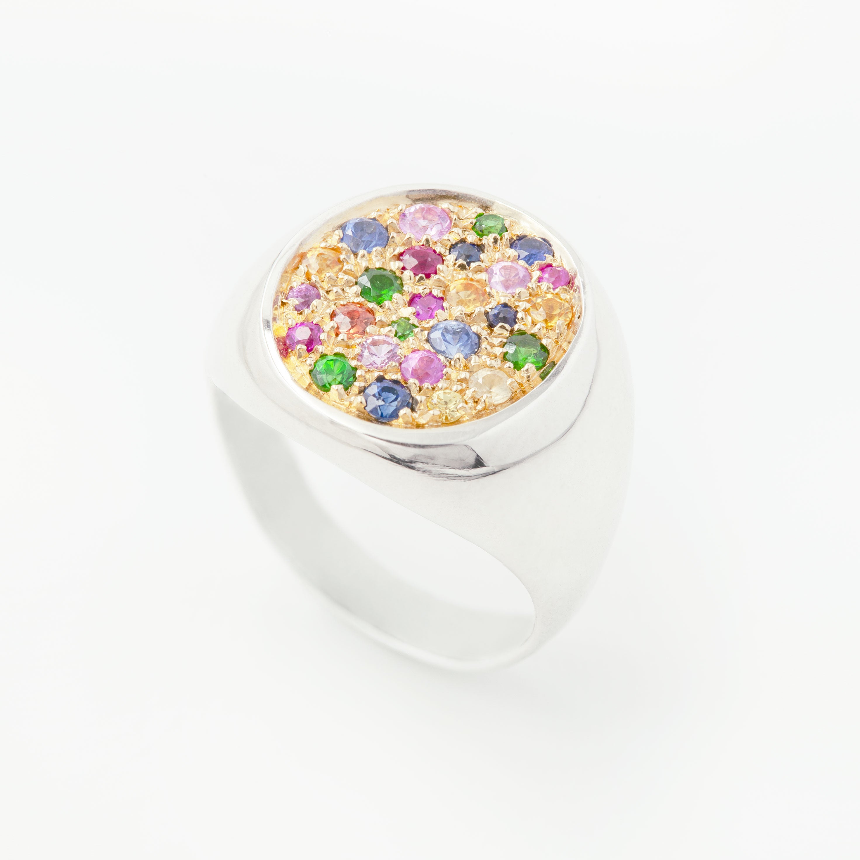 Anello Logomix in oro e argento – Sciandra